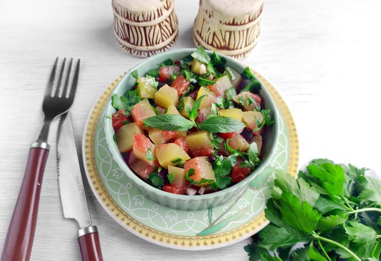 Crisp pickled watermelon rind recipe - Recipes From Leftovers