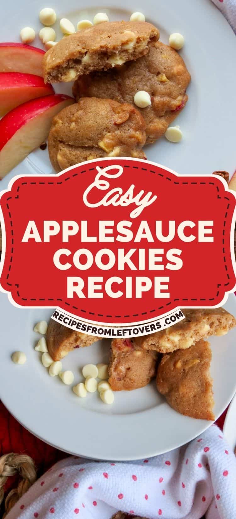 Easy Applesauce Cookies Recipe with White Chocolate Chips - Recipes ...